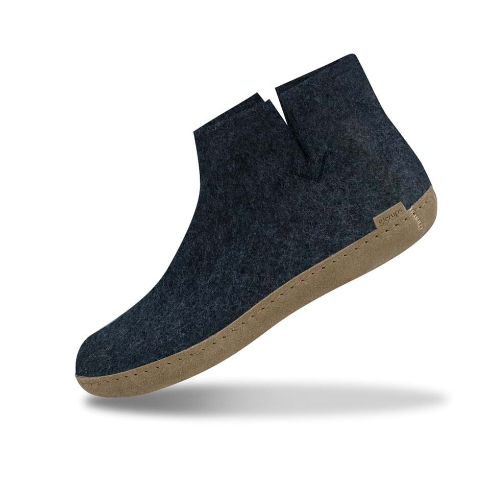 Glerups - Boot With Leather Sole - Denim Wool – Fourth Ave Footwear
